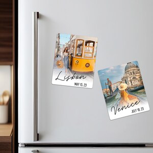 Custom Travel Photo Magnets Vacation Memory Photo Gifts for Friend ...
