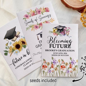 Graduation Blooming Future Seed Packets/graduation Party Favors for ...