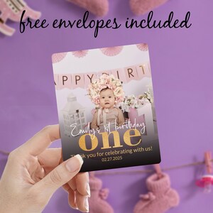 Custom Birthday Invitation Magnet/birthday Photo Magnets/1st Birthday ...