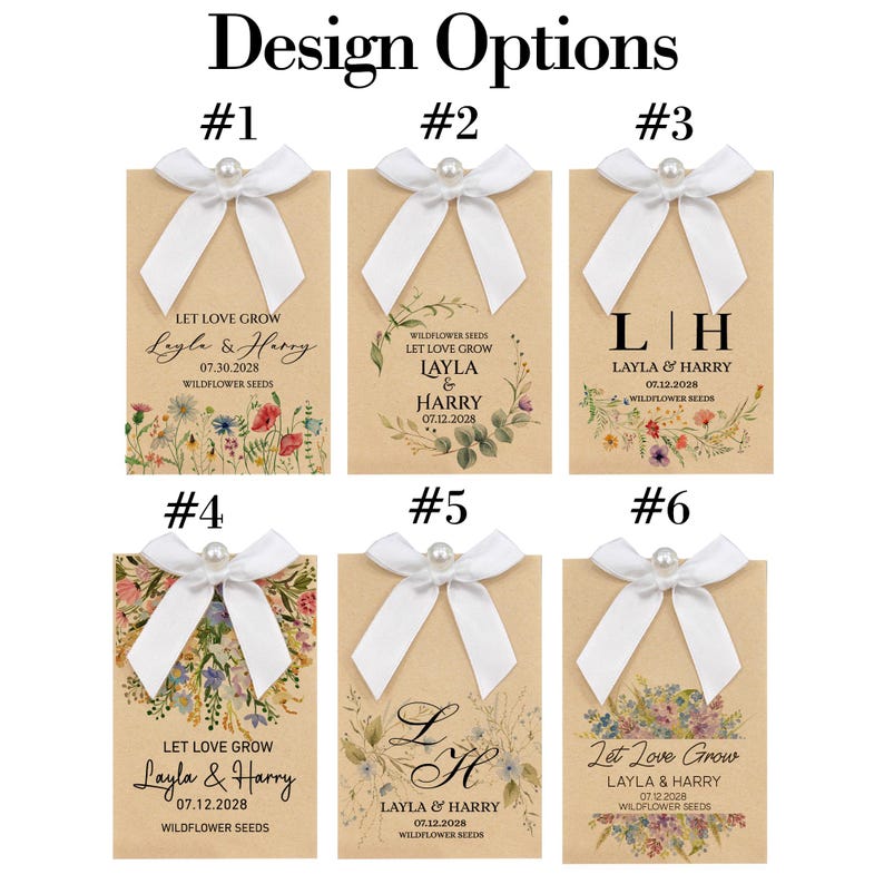 Personalized Bulk Seed Packets Wedding Favors for Guests/eco-friendly ...