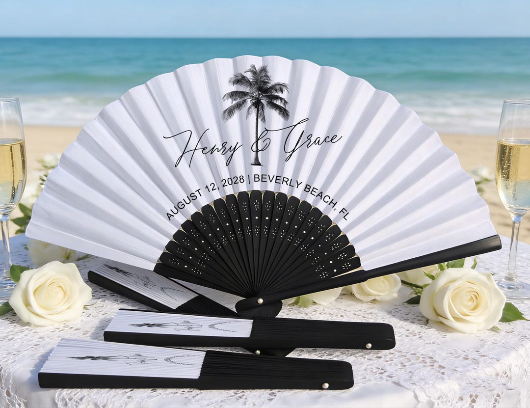 Personalized Wedding Fan Favors for Guest/bulk Wedding Favors/bridal ...