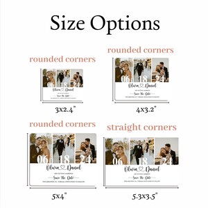 Save the Date Magnets Photo Collage Personalized Fridge Magnets for ...