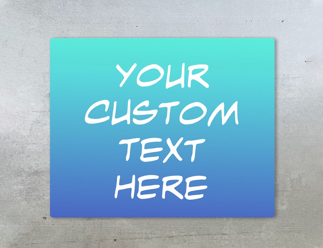 Custom Text Magnet/your Custom Text on Magnets/personalized Fridge ...