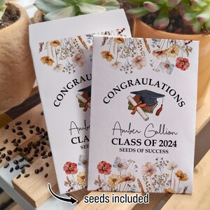Graduation Seed Packets/graduation Party Favors for Guests/blooming ...