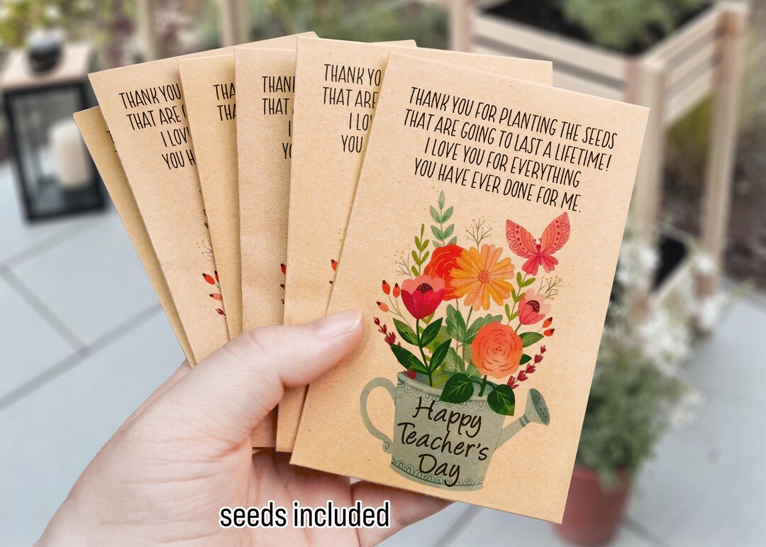 Custom Wildflower Seed Packets/gift for Teacher/appreciation Gift ...