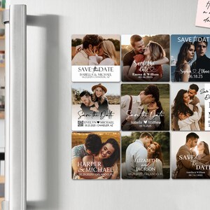 Save the Date Magnet Photo Personalized Fridge Magnet for Wedding ...
