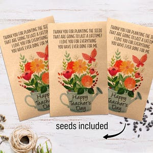 Custom Wildflower Seed Packets/gift for Teacher/appreciation Gift ...