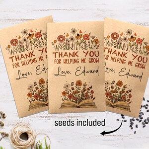 Teacher Appreciation Seed Packet/custom Seed Packets/gift for Teacher ...