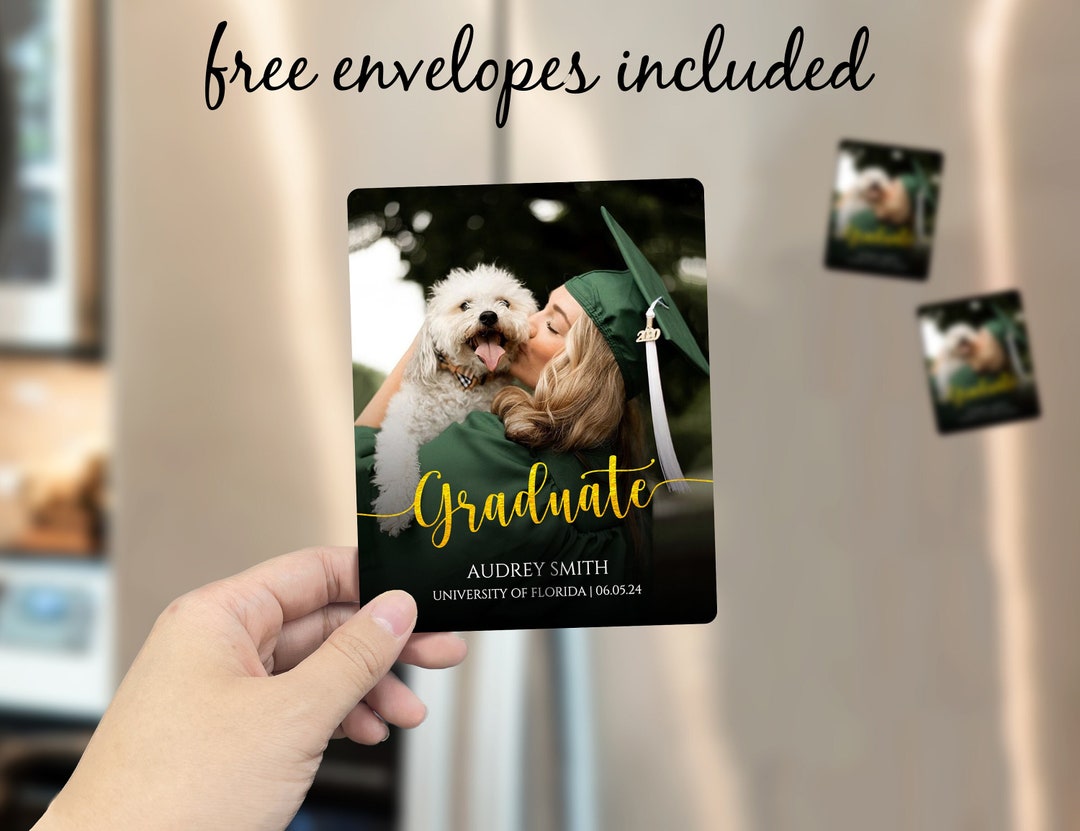 Graduation Magnets Photo/graduation Party Favors/graduation Magnet ...