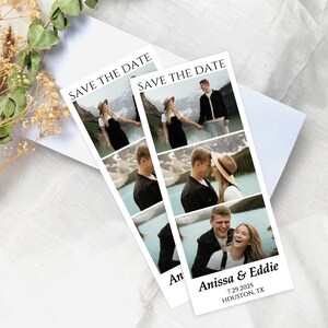 Save the Date Photo Booth Strip/polaroid Photo Magnet/custom Photo ...