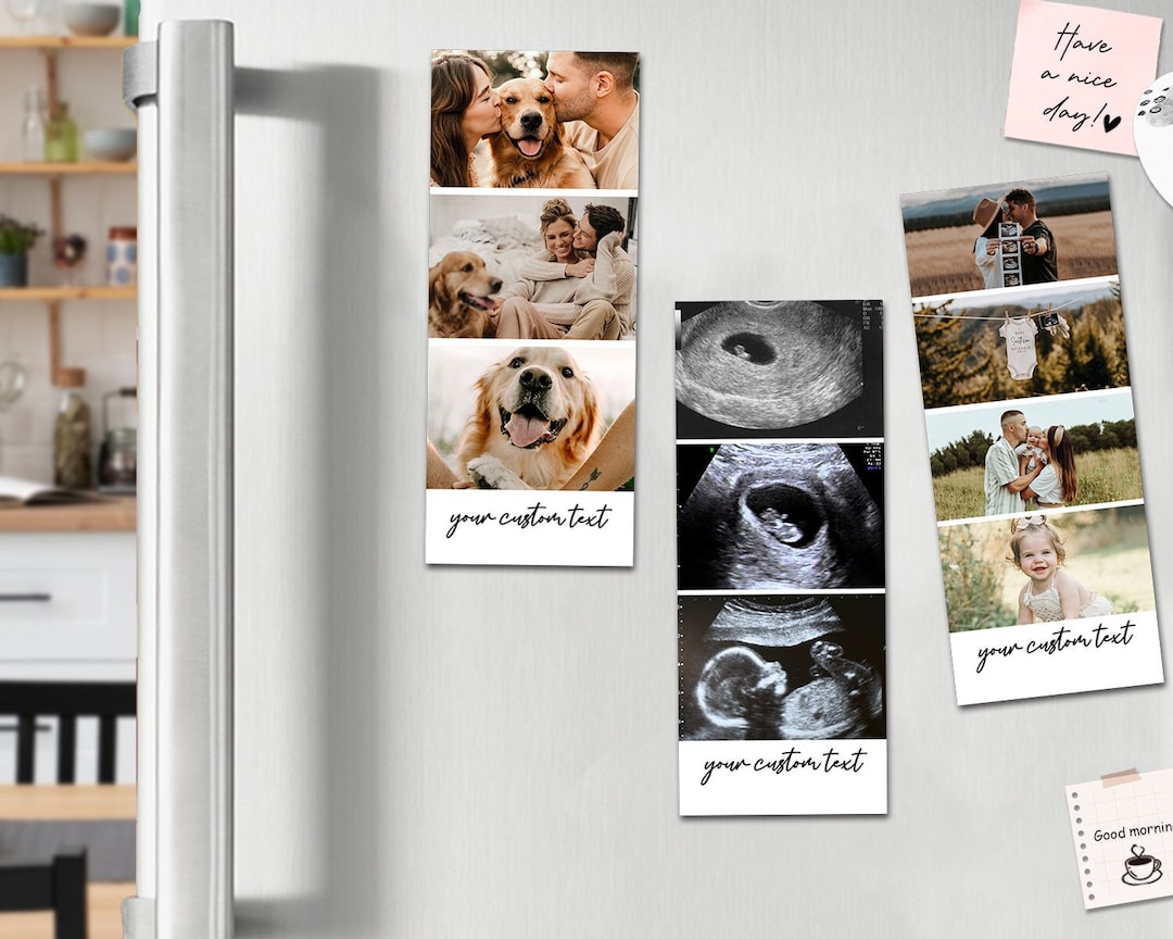 Custom Photo Booth Style Magnet/photo Booth Pictures Magnet/print Your ...