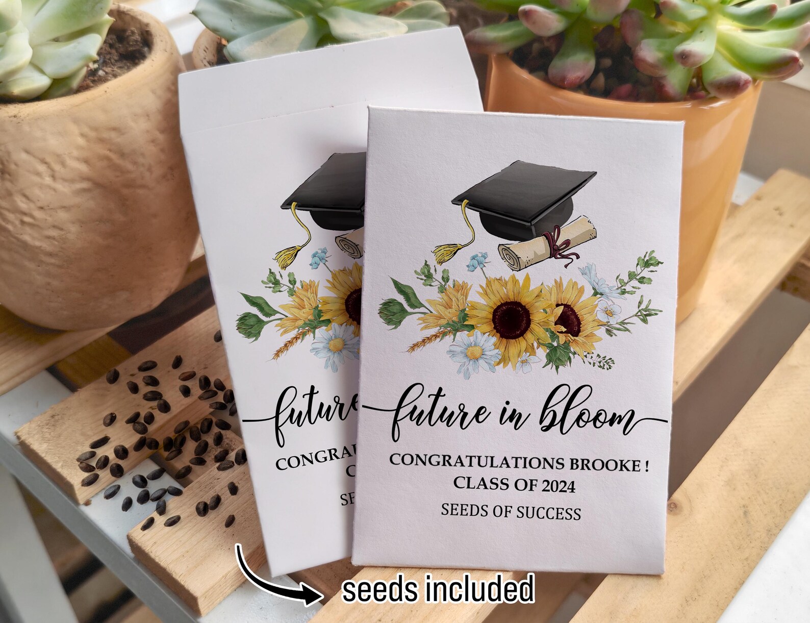 Graduation Blooming Future Seed Packets/graduation Party Favors for ...