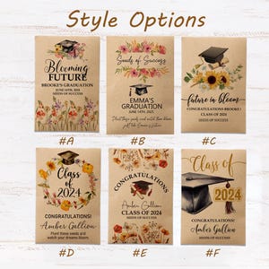 Graduation Seed Packets/graduation Party Favors for Guests/blooming ...