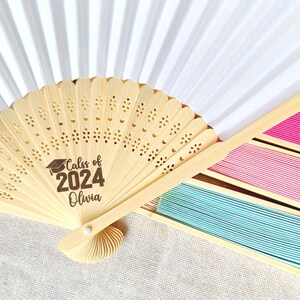 Custom Graduation Fans Personalized Graduation Fan College Class of ...