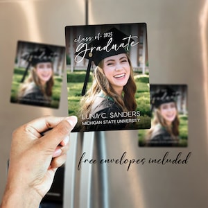 Custom Graduation Photo Magnet Graduation Party Favors Graduation ...