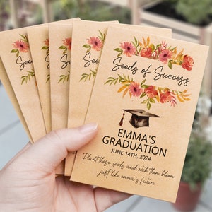Graduation Seed Packets/graduation Party Favors for Guests/blooming ...