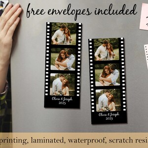 Custom Film Strip Magnets Custom Photo Booth Strip Magnet Personalized ...