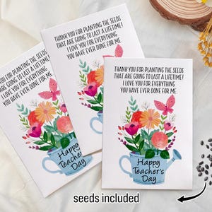 Custom Wildflower Seed Packets/gift for Teacher/appreciation Gift ...