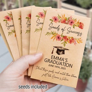 Graduation Blooming Future Seed Packets/graduation Party Favors for ...