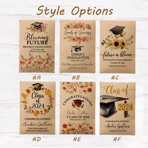 Graduation Blooming Future Seed Packets/graduation Party Favors for ...