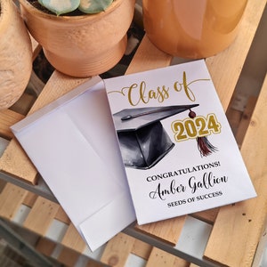 Graduation Seed Packets/graduation Party Favors for Guests/blooming ...