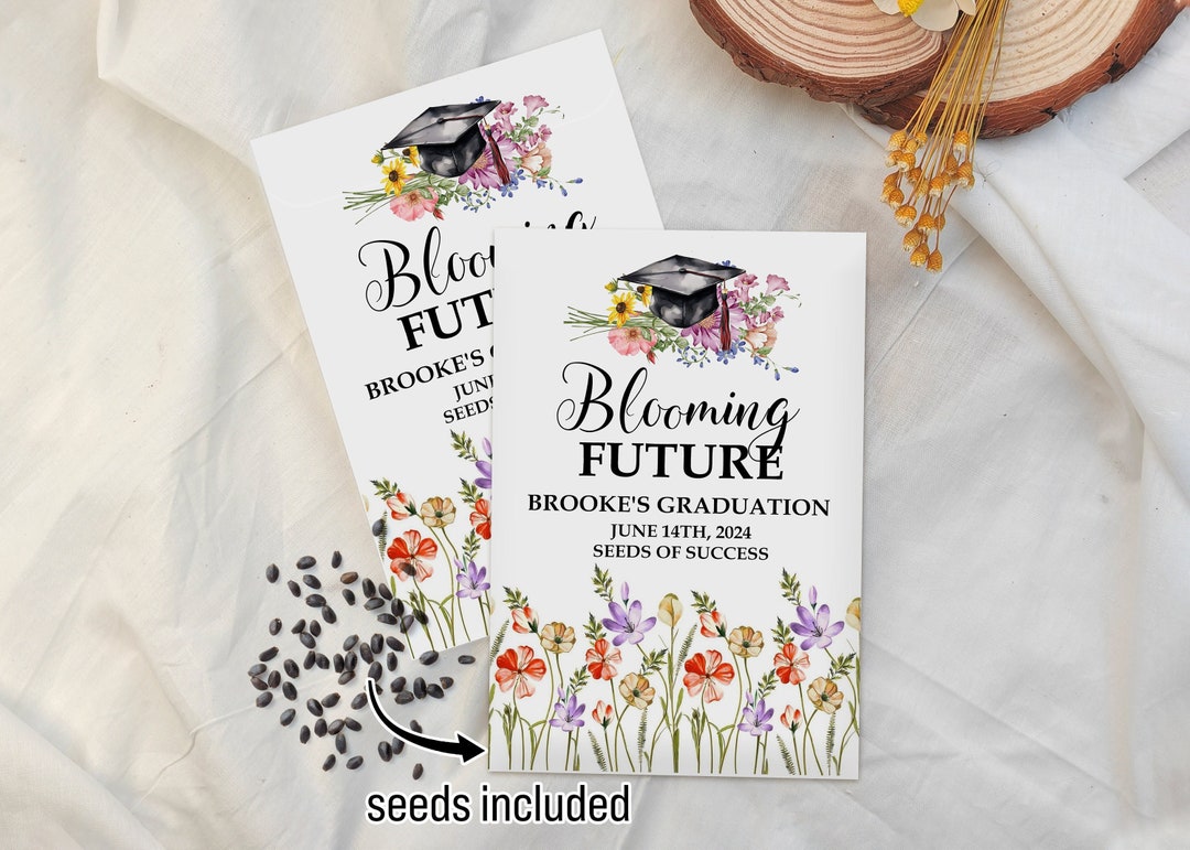 Graduation Party Favors for Guests/graduation Blooming Future Seed ...