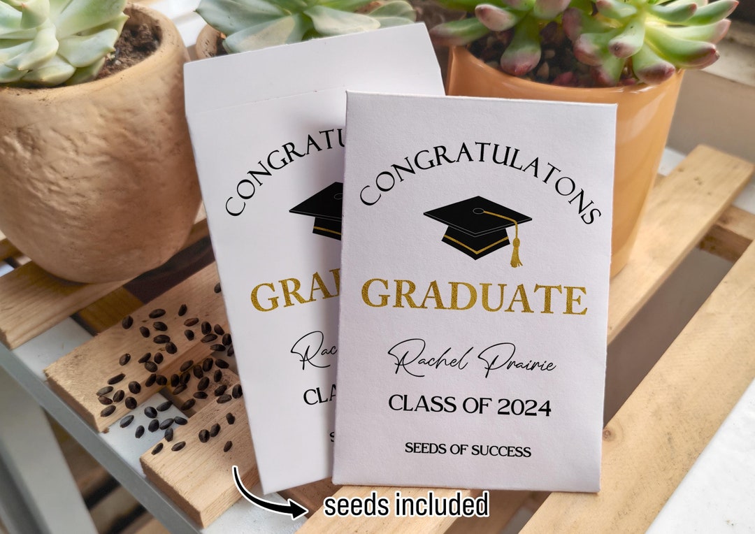 Custom Seed Packets/graduation Announcement Party Favor/2024 Senior ...