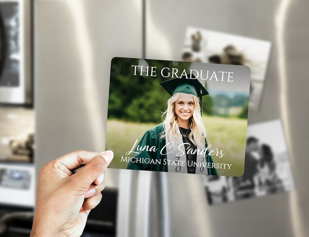 Graduation Photo Magnet Favors Personalized Fridge Magnets With ...