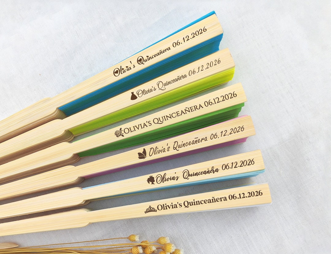 Custom Quinceañera Hand Fans/personalized Quinceañera Party Favor/mis ...
