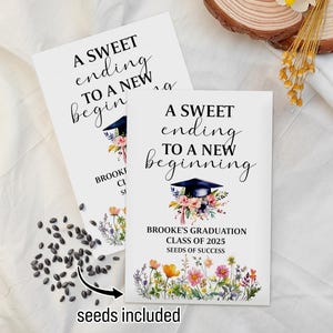 Custom Graduation Seed Packets/graduation Party Favors/blooming Future ...