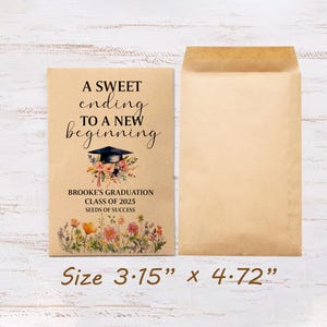 Custom Graduation Seed Packets/graduation Party Favors/blooming Future ...