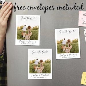Polaroid Photo Magnet Save the Dates Photo Magnets Wedding Invitation ...