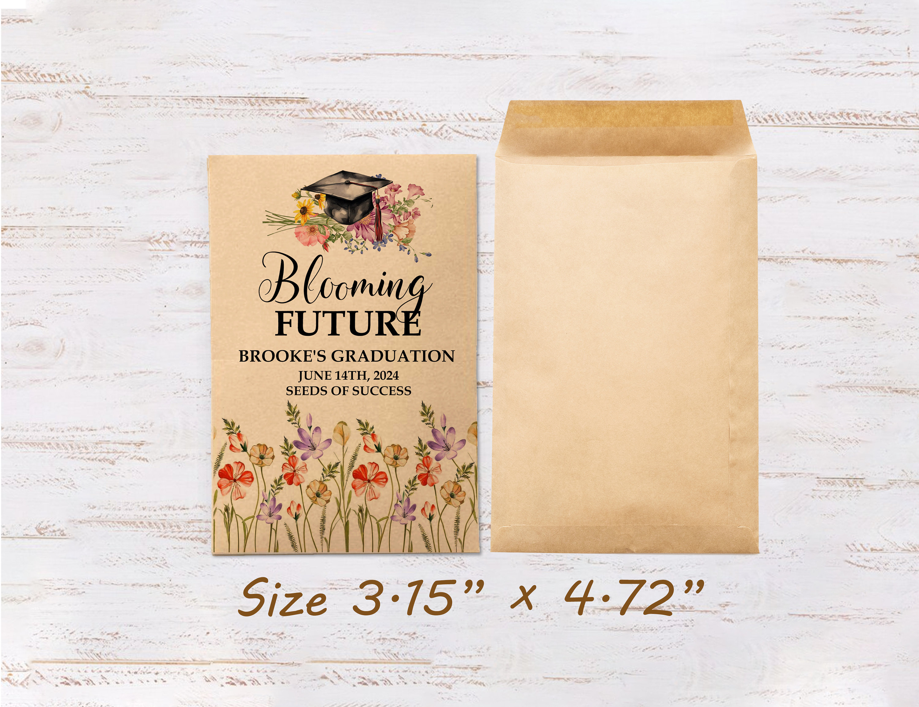 Graduation Seed Packets/graduation Party Favors for Guests/blooming ...