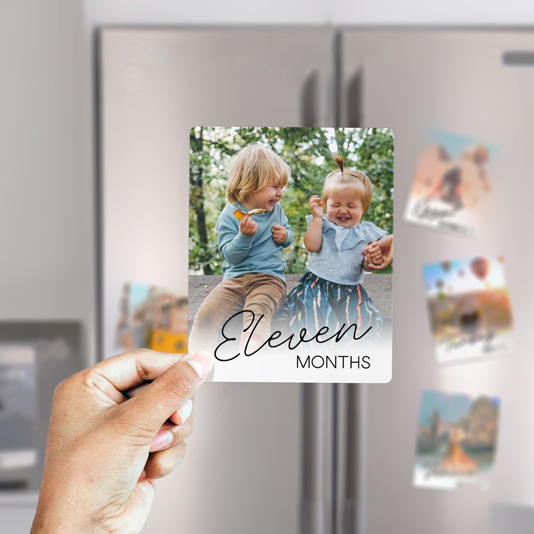 Personalized Baby Photo Magnet 1st Birthday Favors Personalized Magnet ...