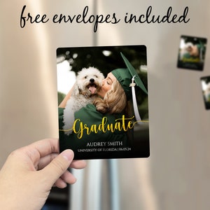 Graduation Magnets Photo/graduation Party Favors/graduation Magnet ...