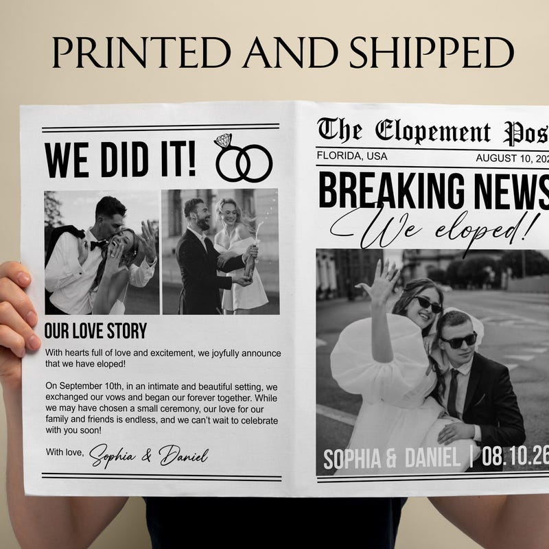 We Eloped Personalized - Etsy