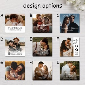 Save the Date Magnet Photo Personalized Fridge Magnet for Wedding ...