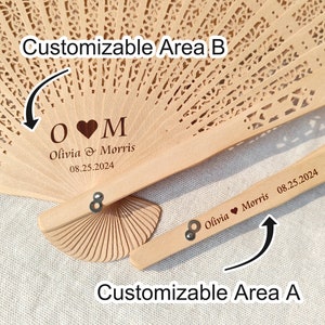 Wedding Hand Fans Personalized Wedding Favors for Guests in Bulk Custom ...