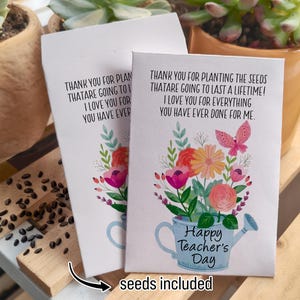 Custom Wildflower Seed Packets/gift for Teacher/appreciation Gift ...