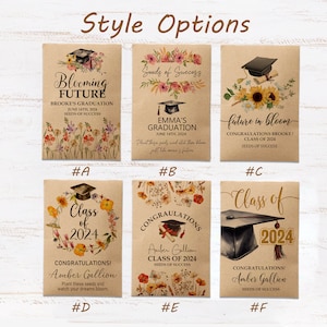 Graduation Seed Packets/graduation Party Favors for Guests/blooming ...