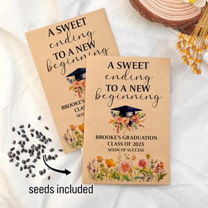 Custom Graduation Seed Packets/graduation Party Favors/blooming Future ...