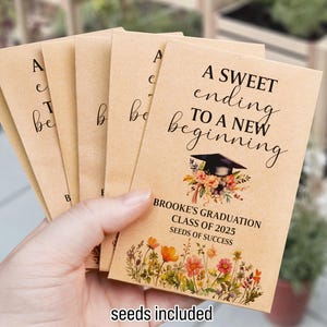 Custom Graduation Seed Packets/graduation Party Favors/blooming Future ...
