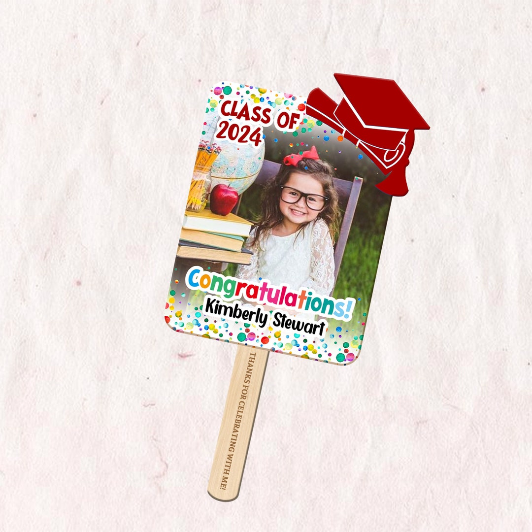 20 Kindergarten Graduation Fans/kinder Grad 2024 Fans/kids Grad Fans ...