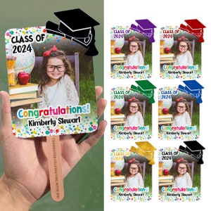 20 Kindergarten Graduation Fans/kinder Grad 2024 Fans/kids Grad Fans ...