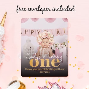 Custom Birthday Invitation Magnet/birthday Photo Magnets/1st Birthday ...