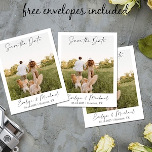 Polaroid Photo Magnet Save the Dates Photo Magnets Wedding Invitation ...