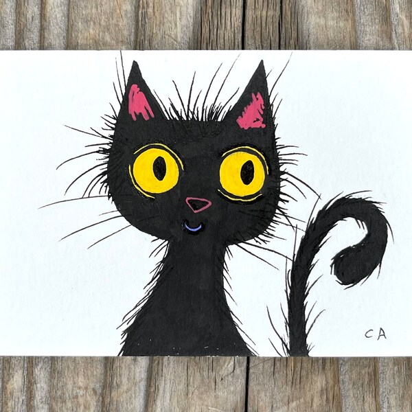 Aceo Cat - Etsy