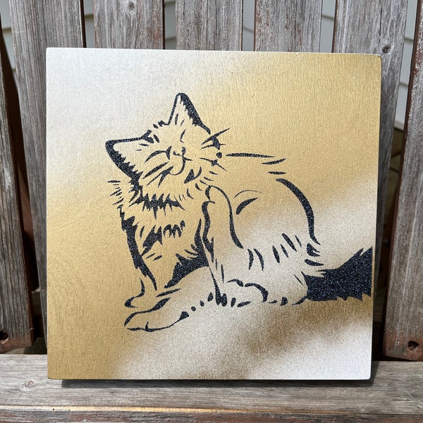 Scruffy Cat - Etsy