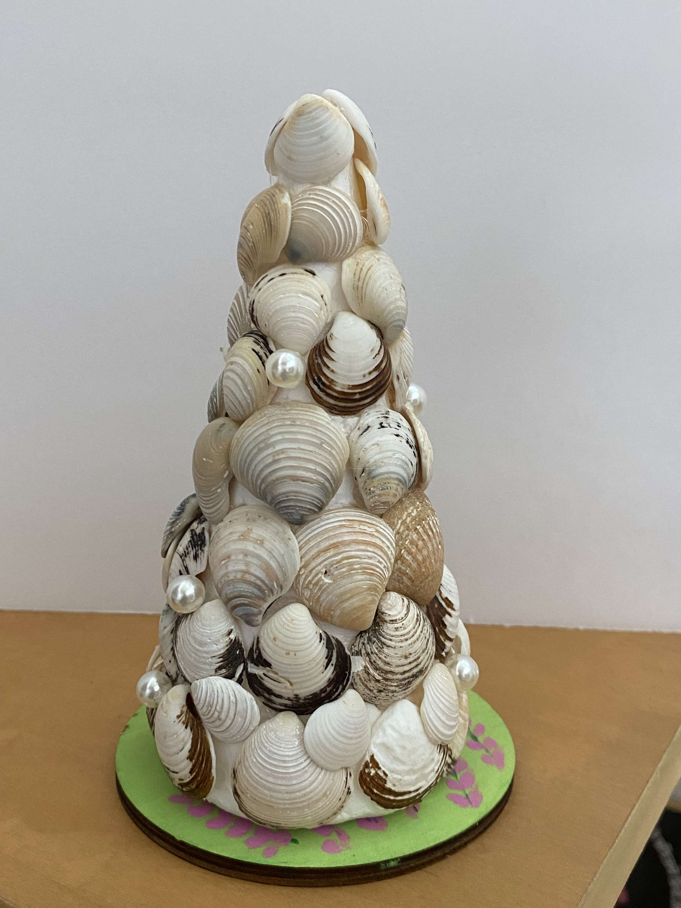 Sea Shell Trees 6 In. and 7 in With Starfish Topper, Coastal Decor ...
