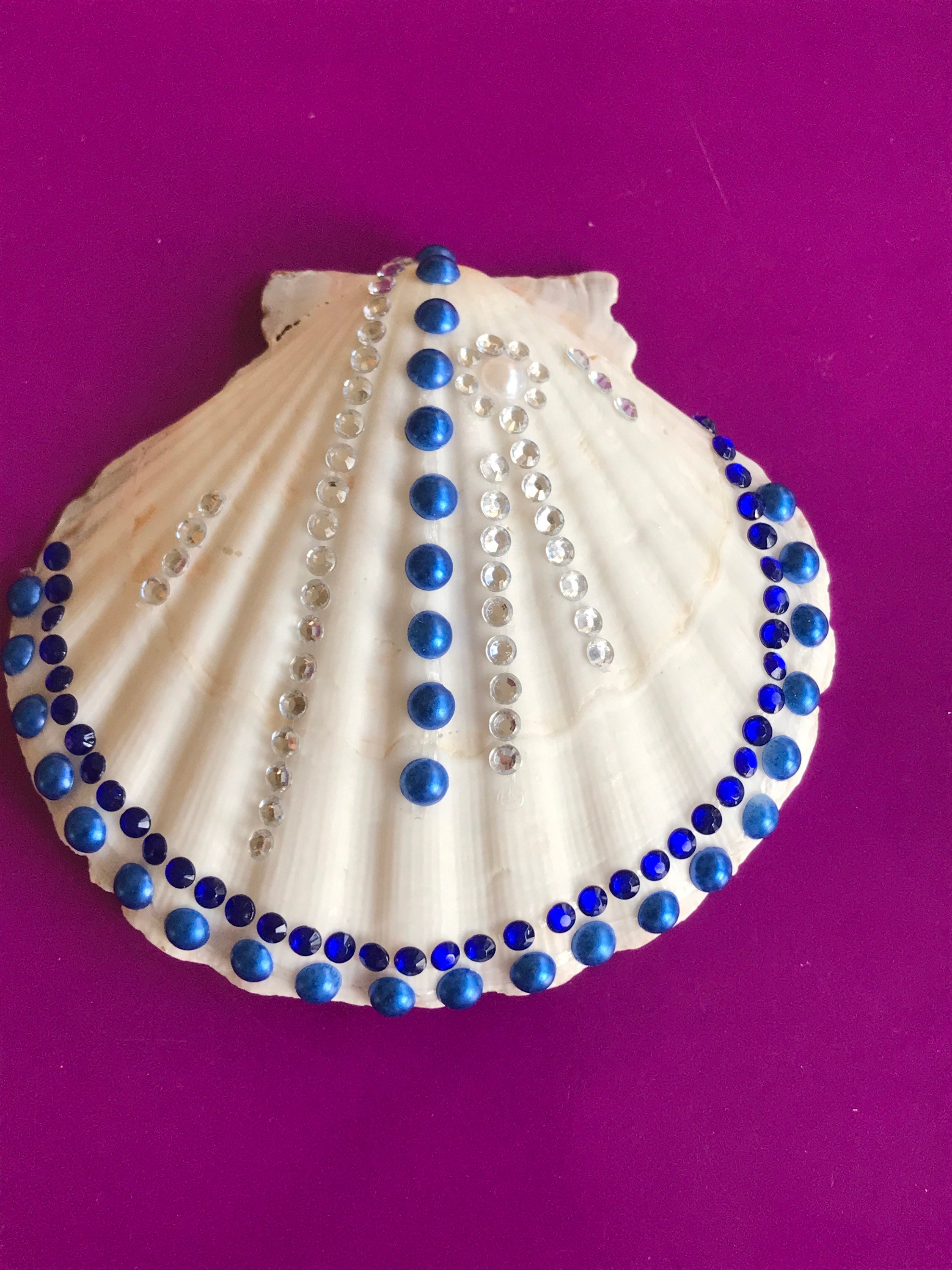 Sea Shell Ornament, Beach Wedding Ornament, Coastal Decoration Ornament ...